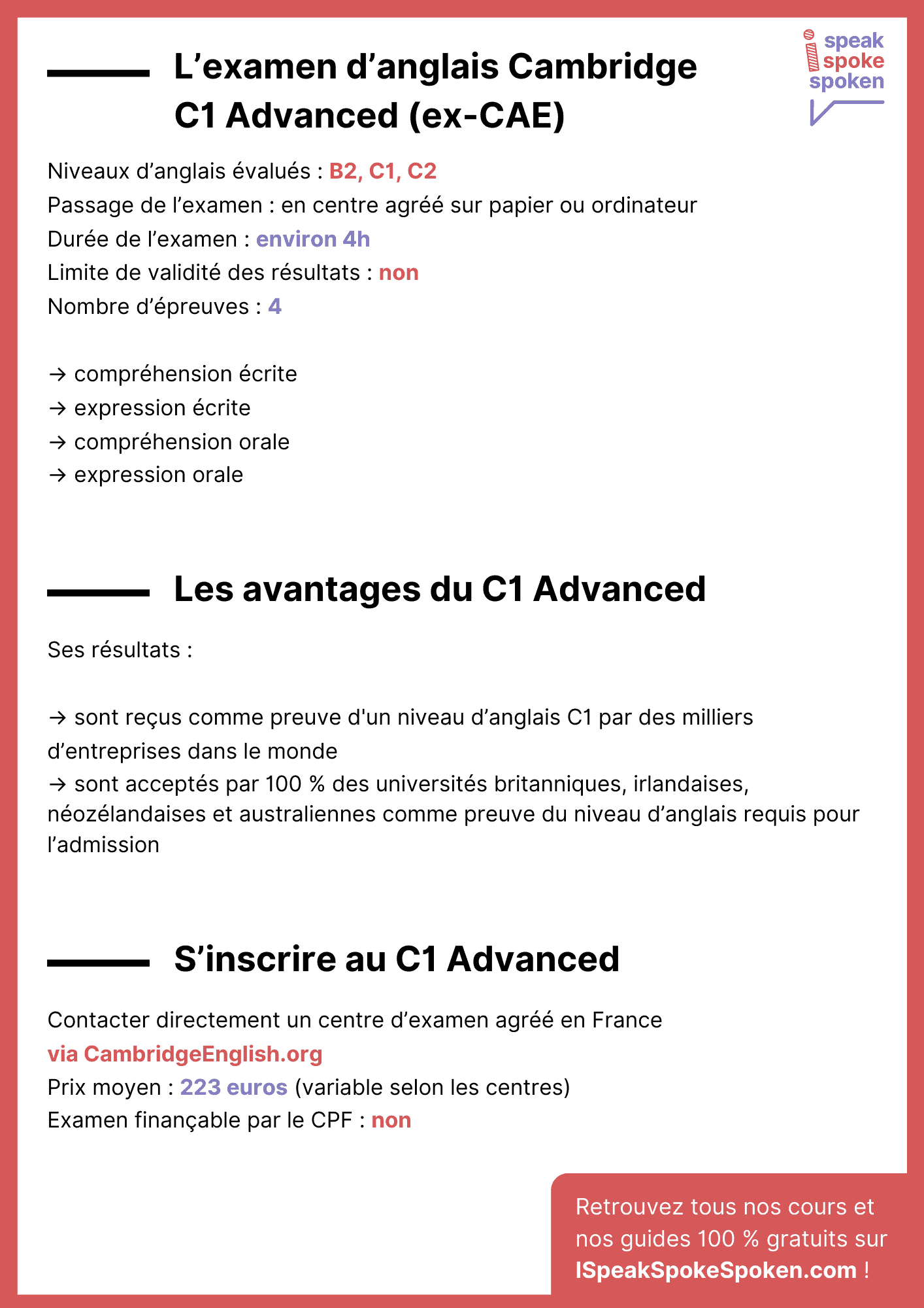 Test d’Anglais Cambridge C1 Advanced (CAE) | Toutes les Infos
